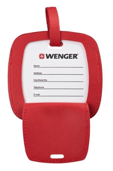 Бирка для путешествий Wenger полиуретан красный