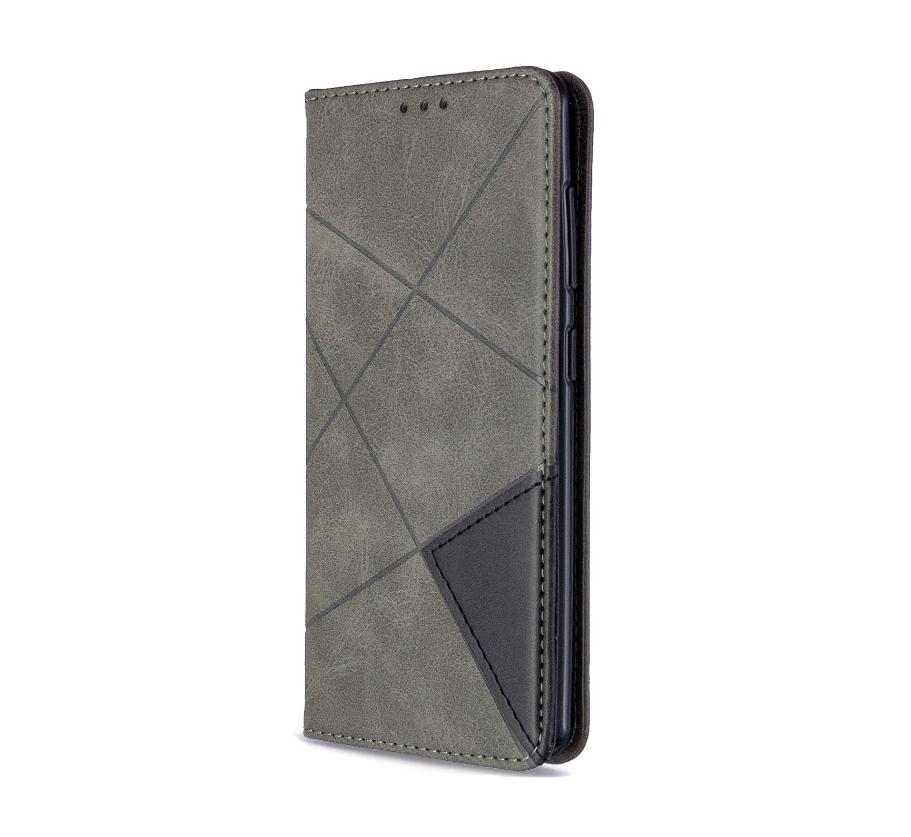 Чехол-книжка MyPads для Samsung Galaxy A22 SM-A225F (2021) ретро серый