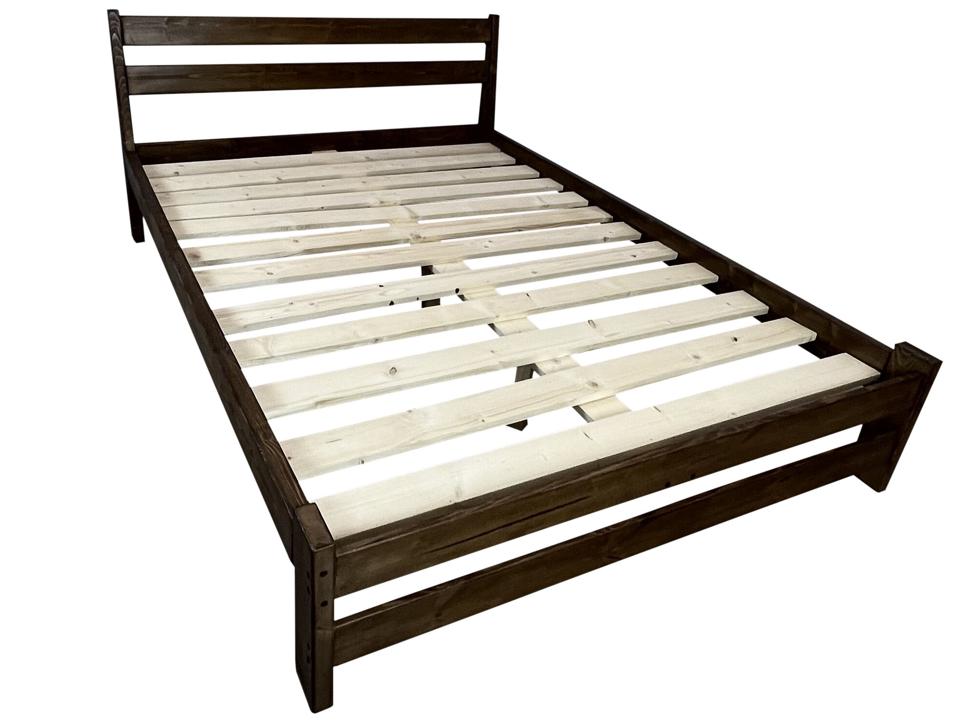 Кровать двуспальная Solarius Мишка, усиленная, 180х200 см, цвет темный дуб