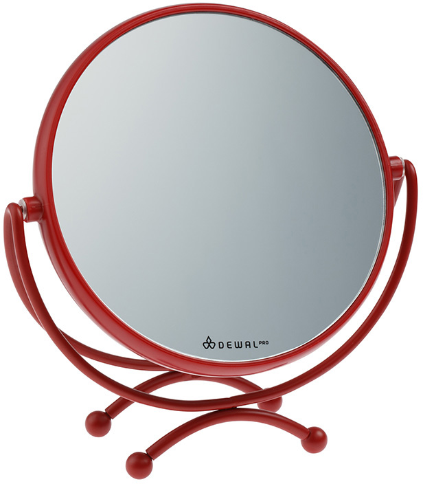 Зеркало DEWAL , в красной оправе, 18,5 х 19 см MR-320red