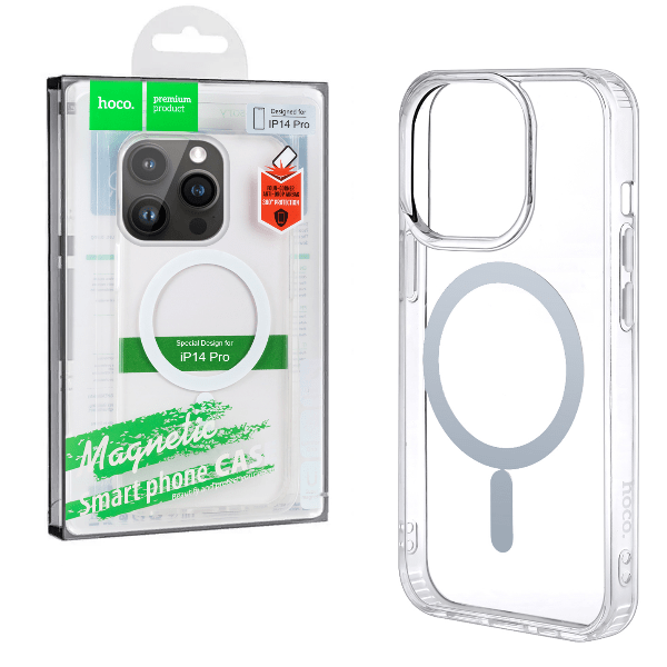 Чехол Hoco для iPhone 14 Pro TPU прозрачный MagSafe