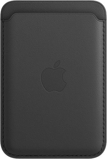 Чехол Apple для iPhone Leather Wallet MagSafe Black