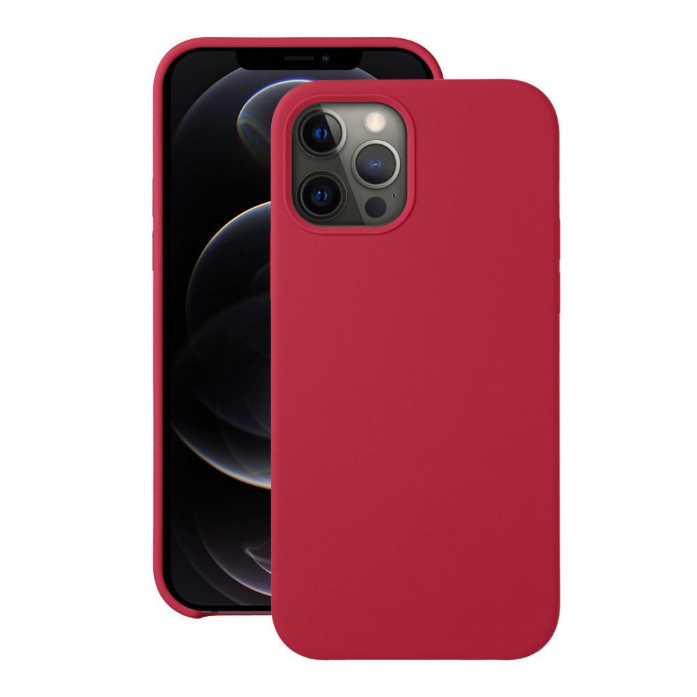 Чехол Deppa Liquid Silicone Pro для iPhone 12 Pro/12 красный
