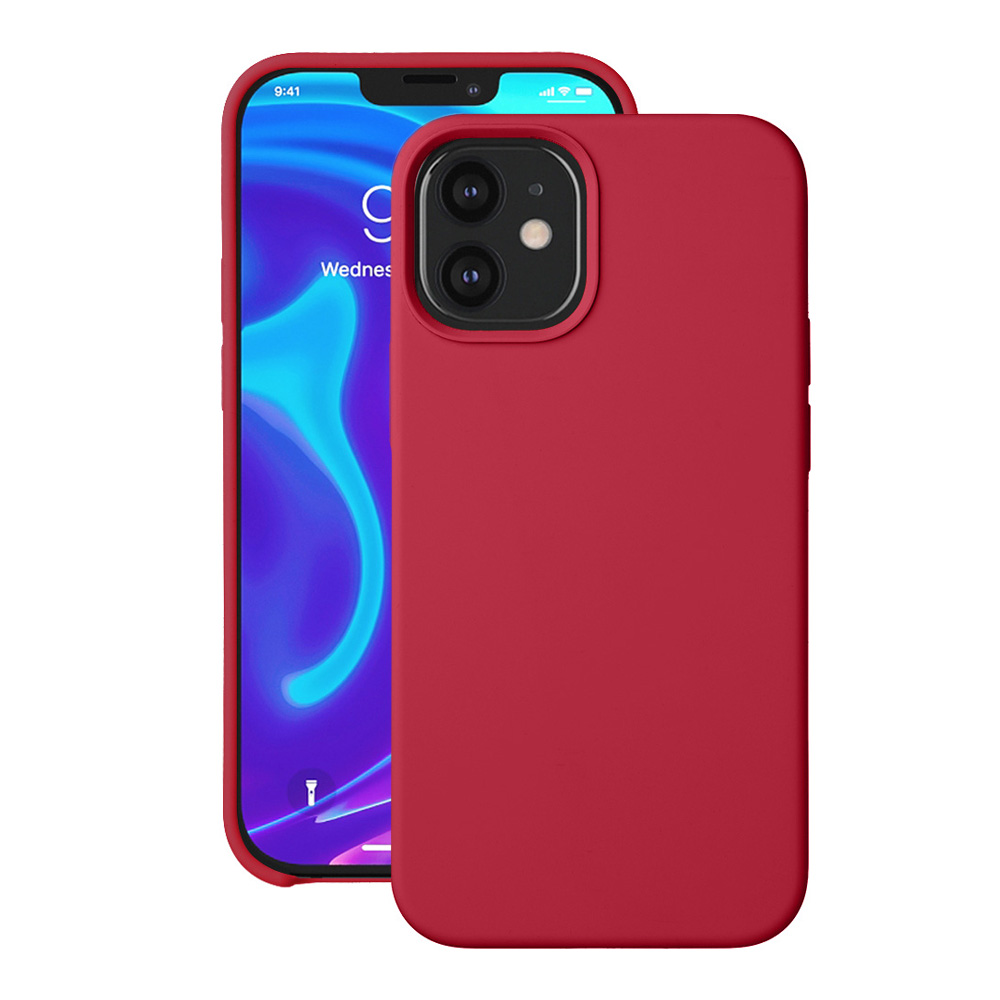 Чехол Deppa Liquid Silicone Pro для iPhone 12 mini красный 87793