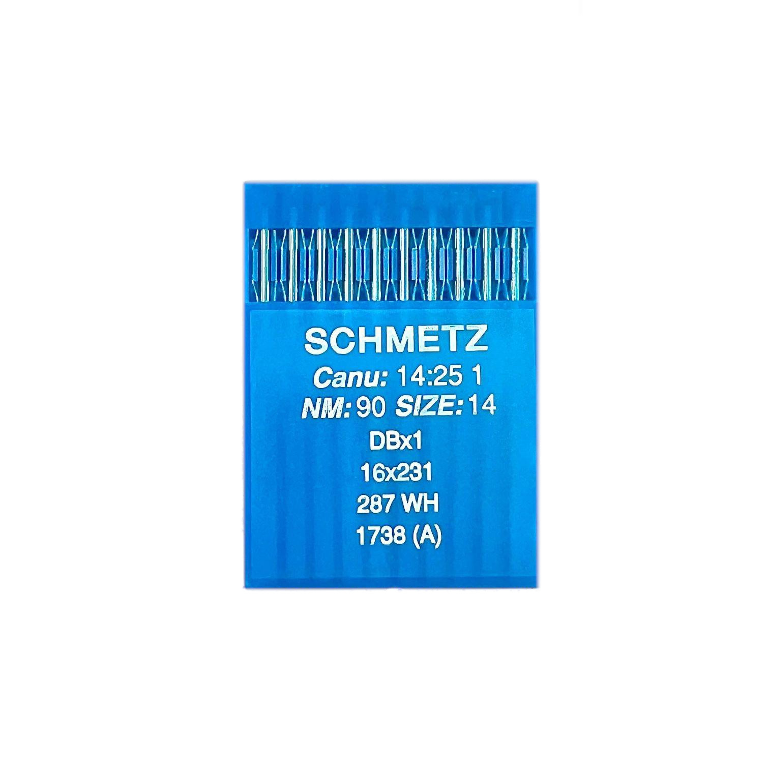 Иглы DBx1 №90 Schmetz тонкая колба для промышленных швейных машин