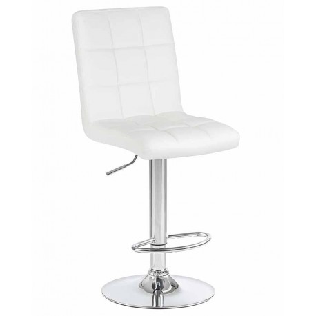 Барный стул Logomebel, хром/белый