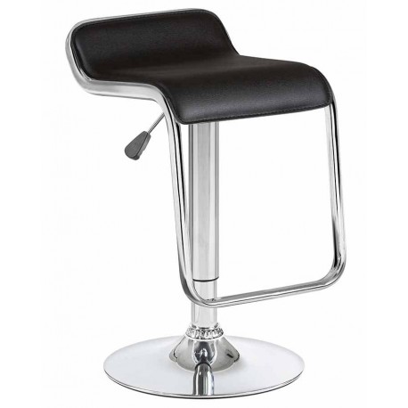 Барный стул Logomebel, хром/черный