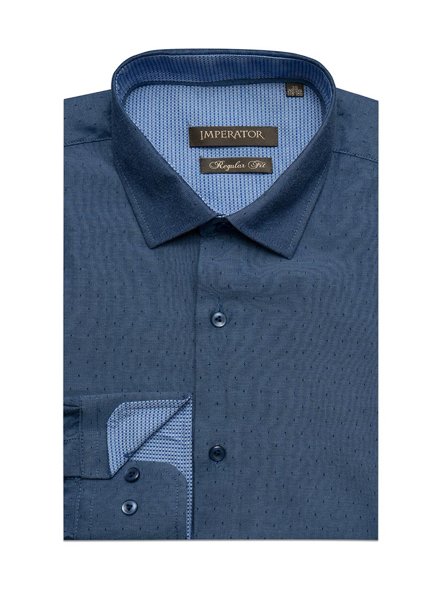 Рубашка мужская Imperator Corsica 5 синяя 40/178-186