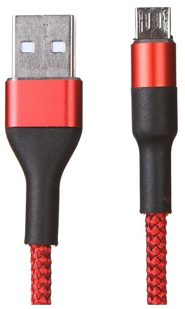 Кабель Media Gadget USB - MicroUSB 2A 1.0m Red MGC025NRD