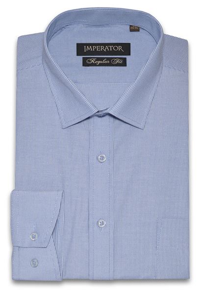 Рубашка мужская Imperator W5050-П синяя 37/170-176