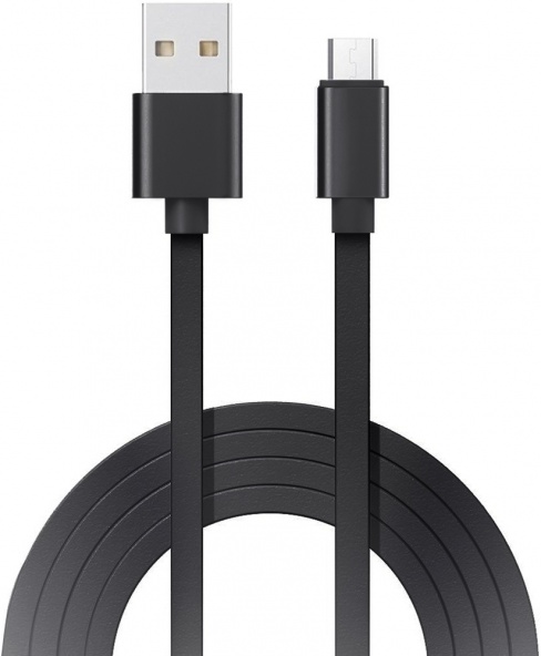 Кабель Media Gadget MU-002F USB - MicroUSB Black MGSNL002FBK