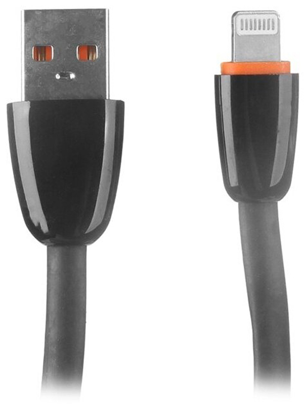 Кабель Media Gadget MU-002F USB - Lightning Black MGSNL002LFBK