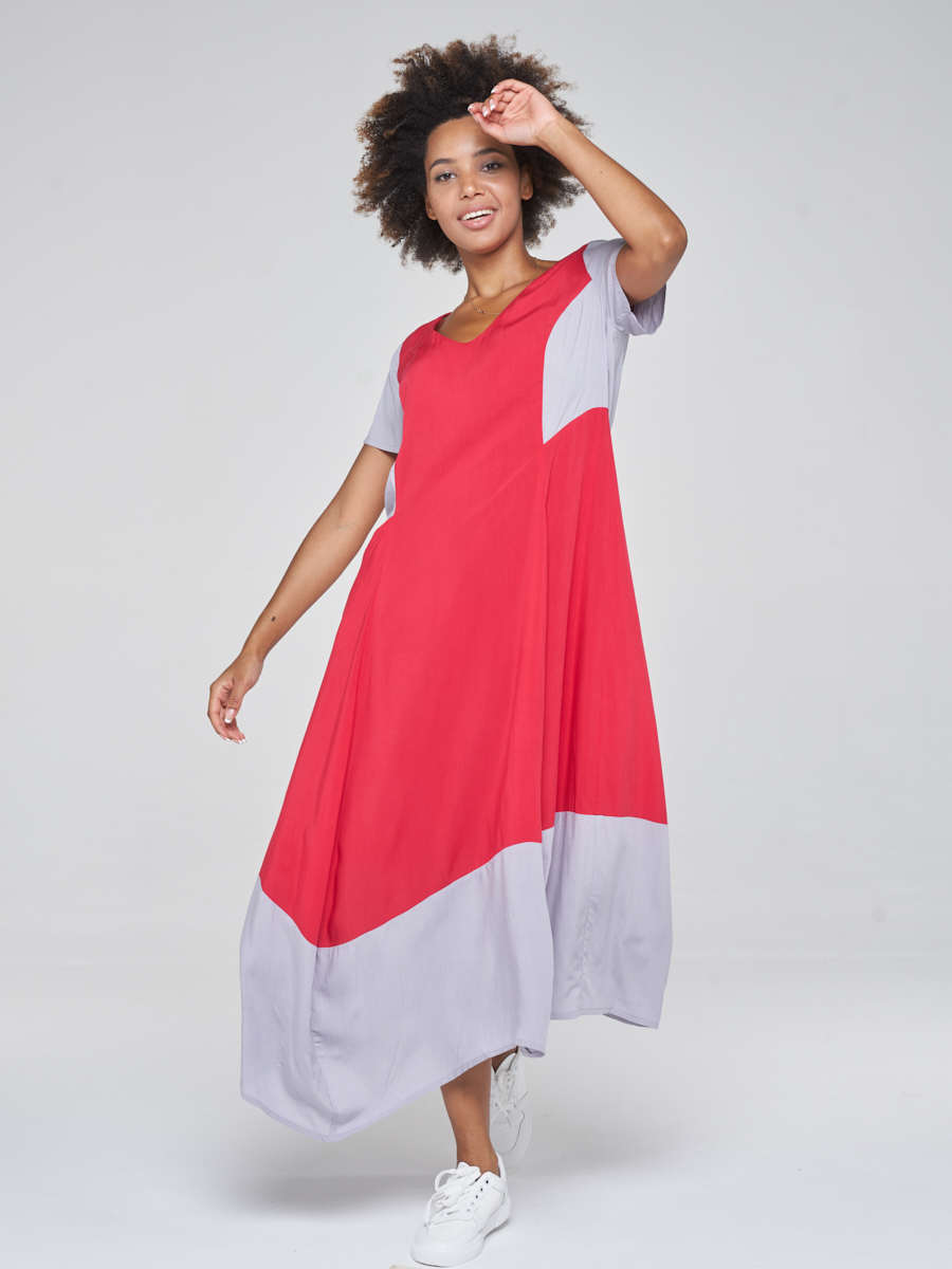 Платье женское VAY 201-3608 розовое 52 RU