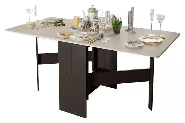 Кухонный стол ТриЯ 75x80x34 см, коричневый