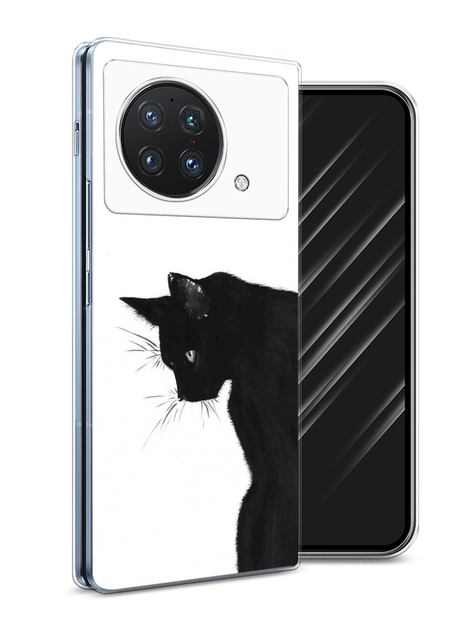 Чехол Awog на Vivo X Fold "Black cat"