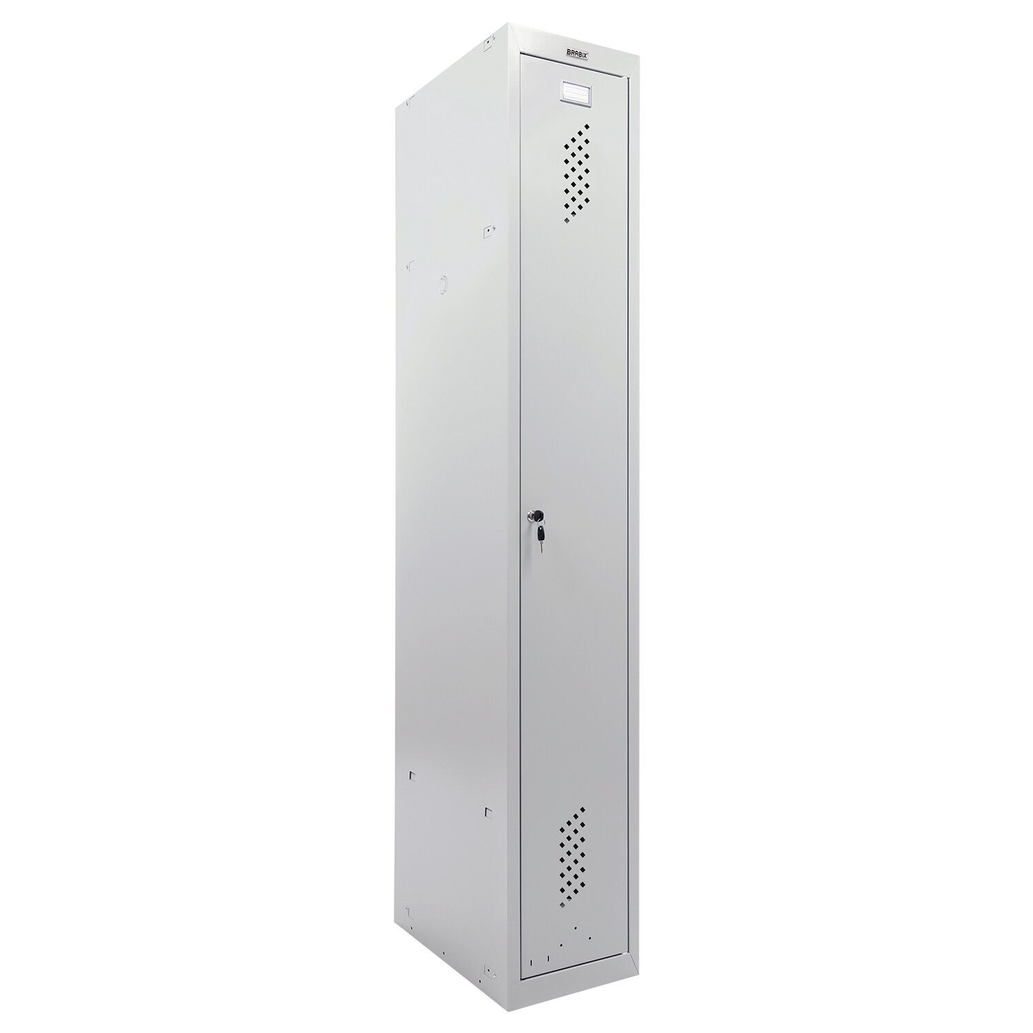 Шкаф металлический для одежды BRABIX LK 11-30 усиленный 1 секция 183х30х50 см, S230BR401