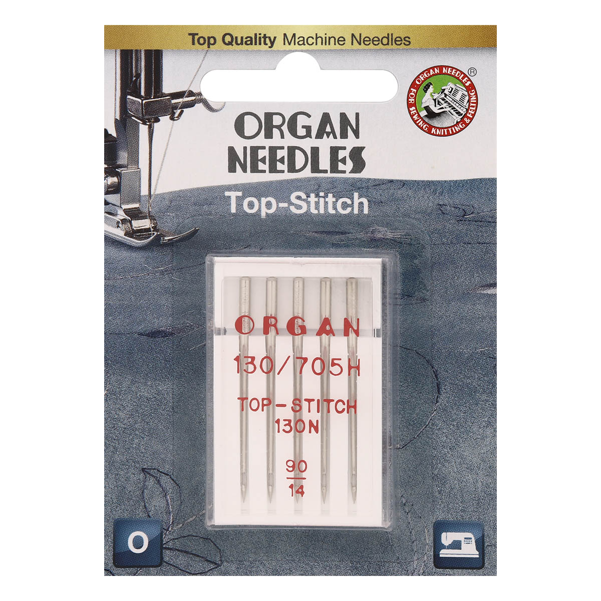 Иглы Organ TOP STITCH 5/90