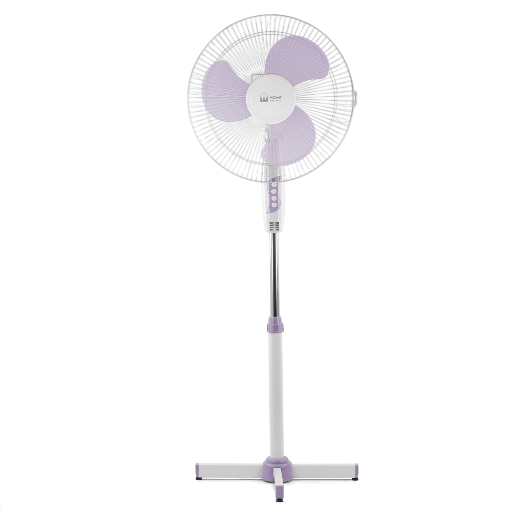 Вентилятор напольный Home Element HE-FN1204 белый; фиолетовый