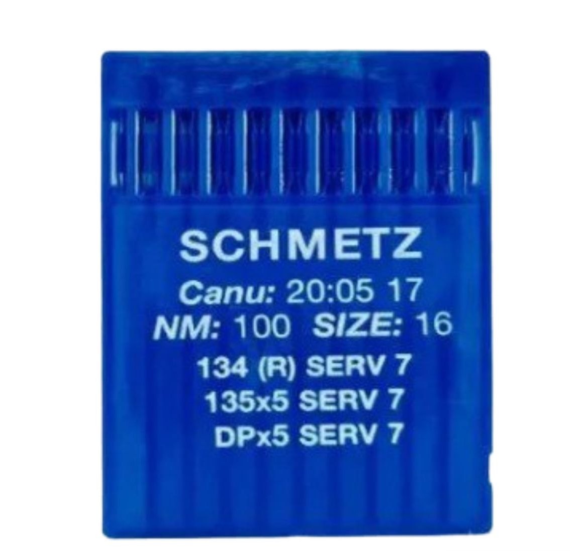 Иглы промышленные с толстой колбой Schmetz 134/DPx5 SERV7 100, 10 шт