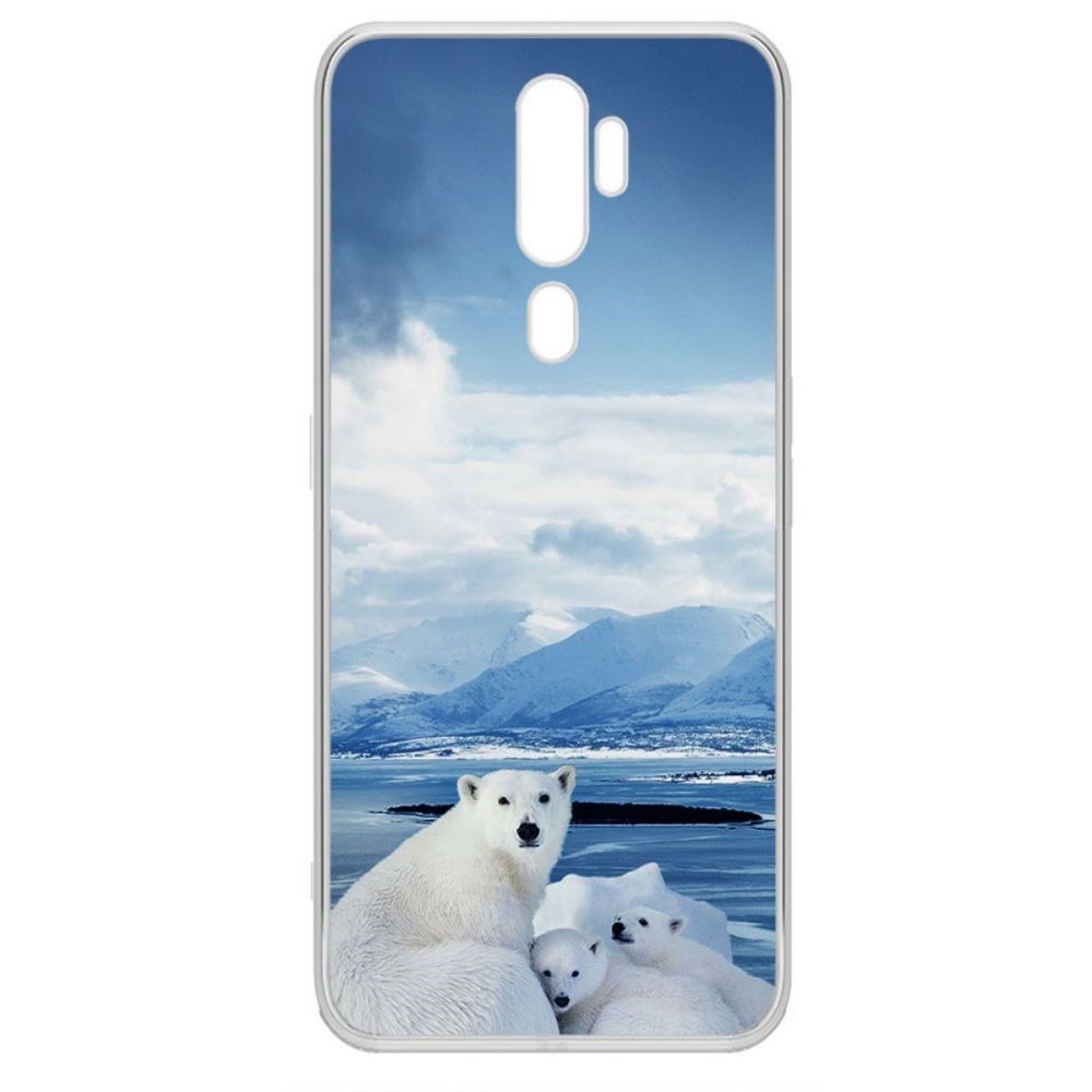 Чехол-накладка Krutoff Clear Case Полярные медведи для Oppo A5 (2020)