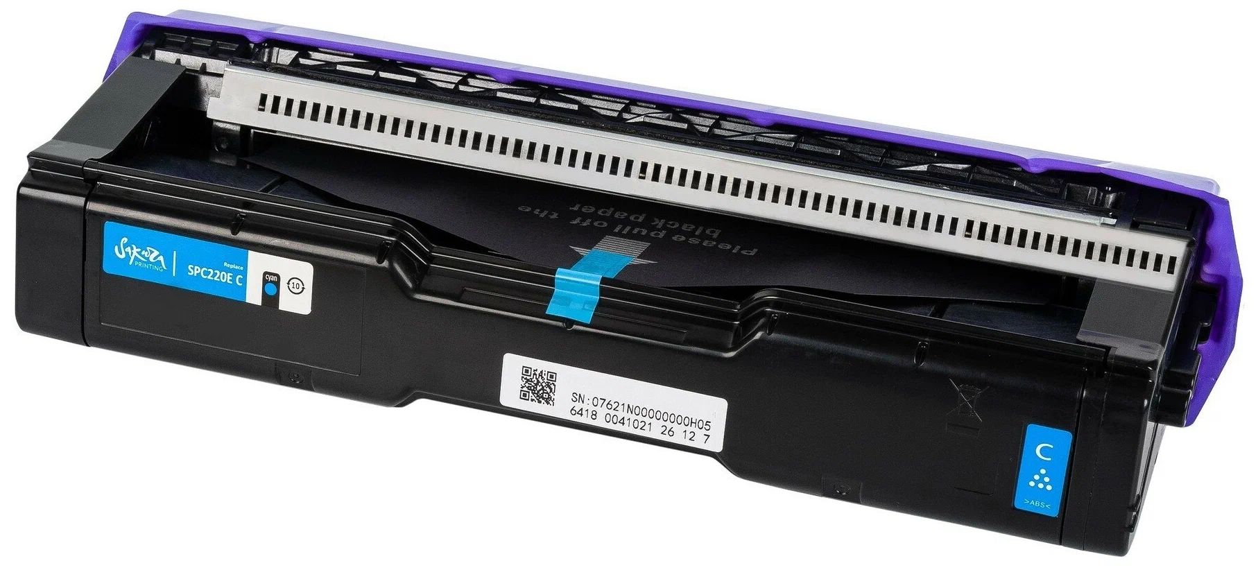 Картридж для лазерного принтера SAKURA SPC220EC, (SPC220EC) голубой, совместимый