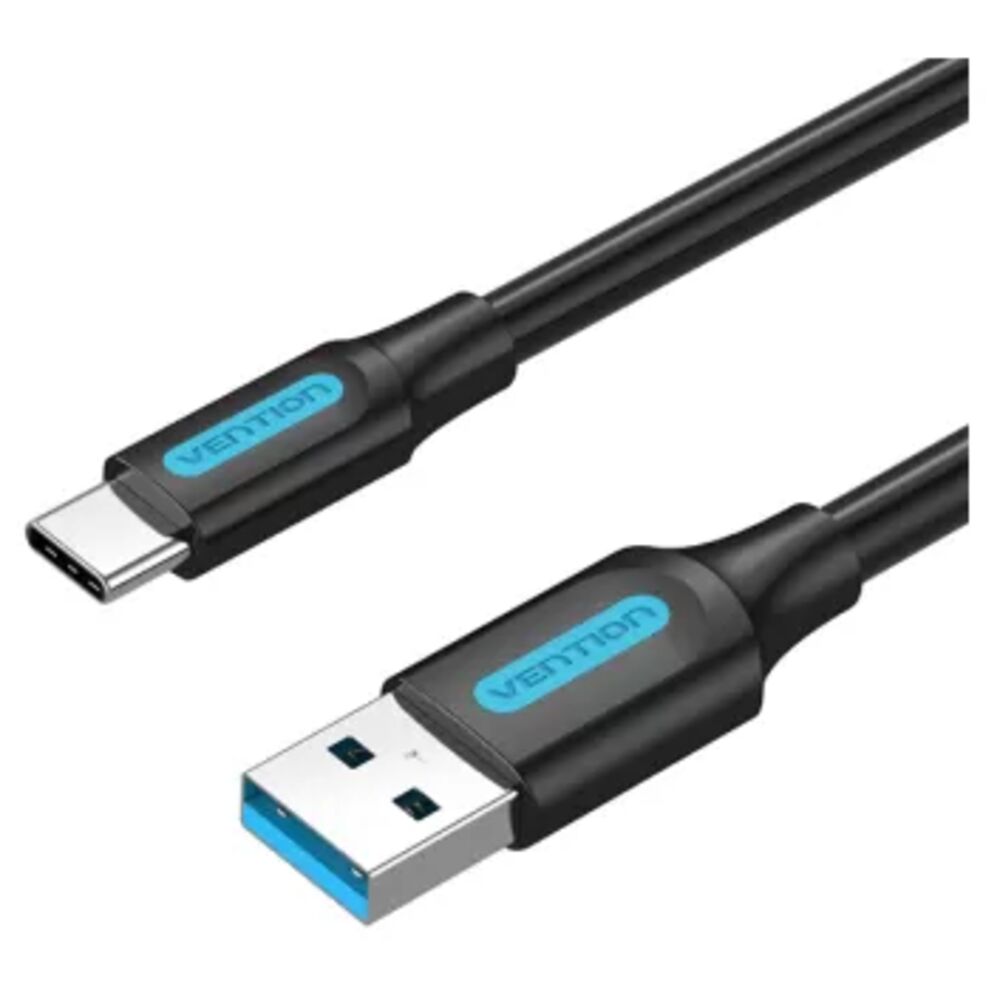 Кабель USB - Type-C Vention 1 м черный