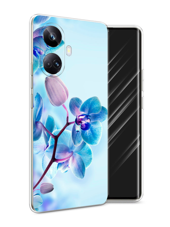 Чехол Awog на Realme 10 Pro+ "Голубая орхидея"