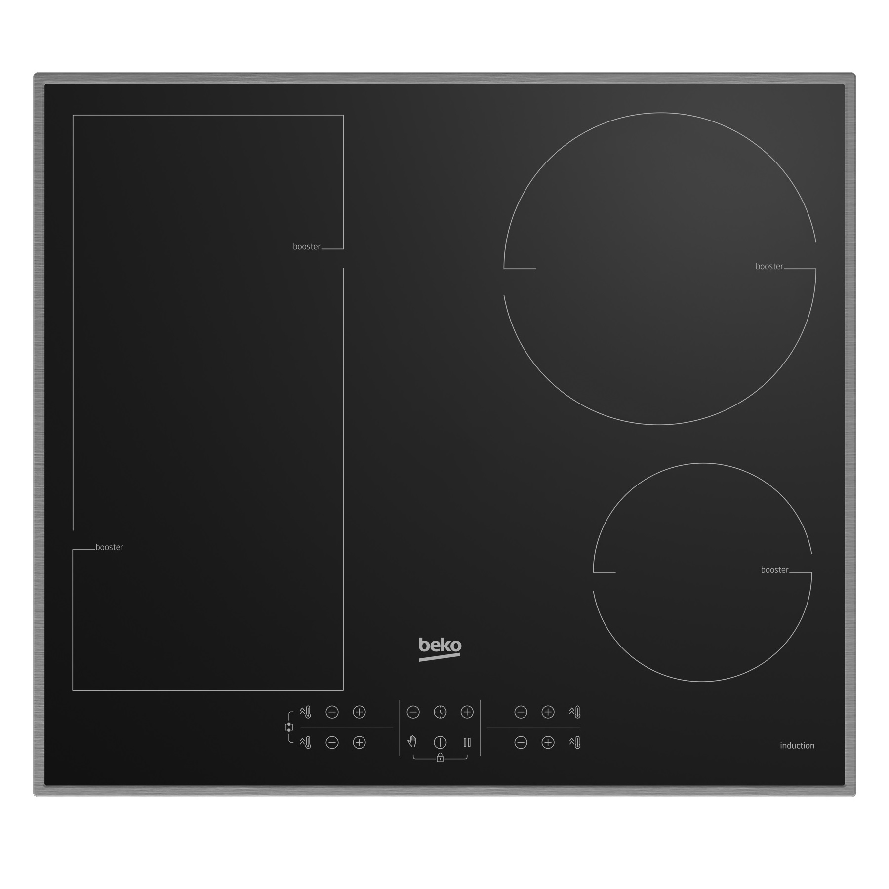 Встраиваемая варочная панель индукционная Beko HII 64200 FMTX черный