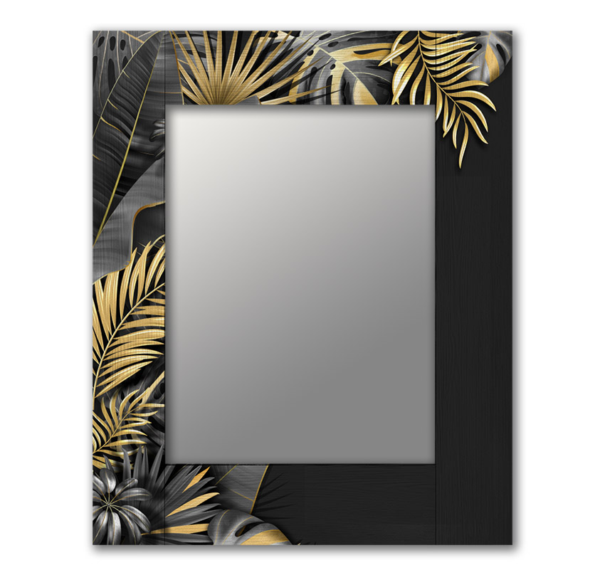 Настенное зеркало Пальмы Голд 50х65 см