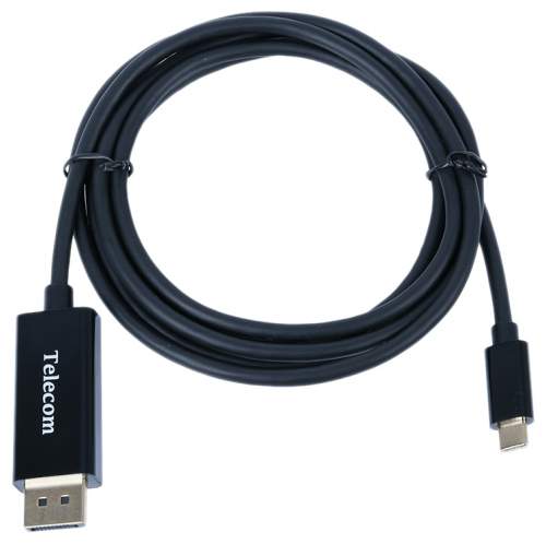 Кабель Telecom USB Type-C-DisplayPort, M-M 1,8м Black (TCC010-1.8M)