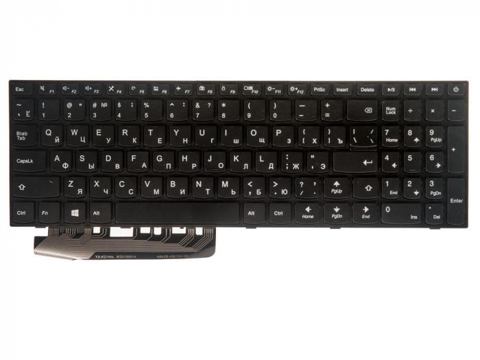 Клавиатура для ноутбука Lenovo IdeaPad 110-15ISK черная,Гор.Enter
