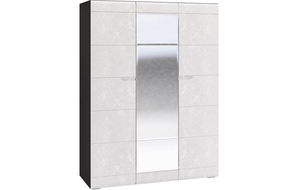 Интерьер-центр Шкаф трехстворчатый Бруклин ШК-03 Венге/бетон белый