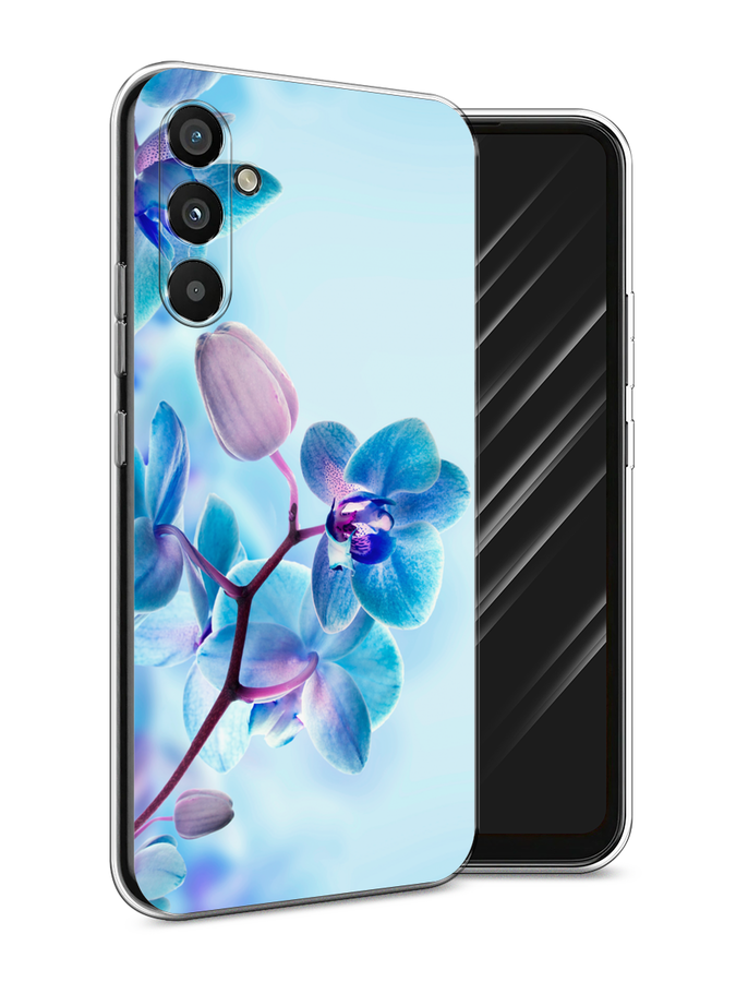 Чехол Awog на Samsung Galaxy A34 "Голубая орхидея"