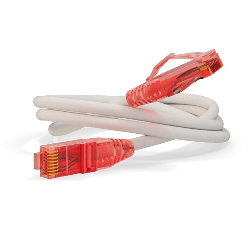 Кабель Hyperline RJ45-RJ45 вилка-вилка 1.5м (PC-LPM-UTP-RJ45-RJ45-C5e-1.5M-LSZH-WH) белый