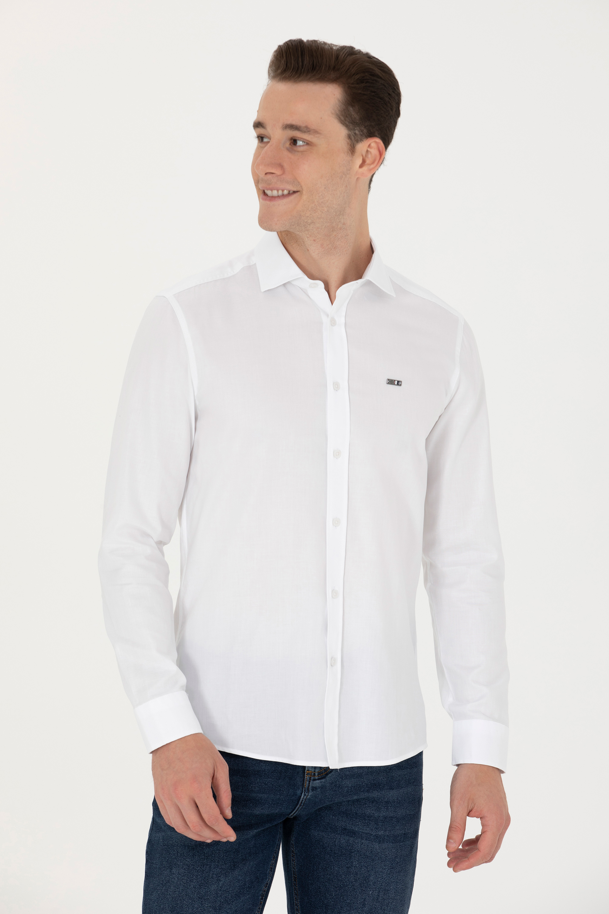 Рубашка мужская US Polo Assn G081SZ0040CEDROP023K белая S