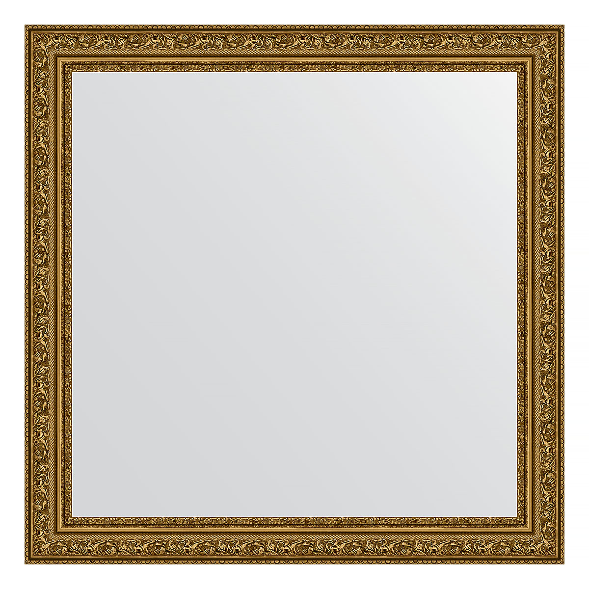Зеркало в раме 64x64см Evoform BY 3135 виньетка состаренное золото