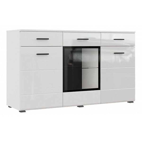 Комод НК-мебель GLOSS КМ-150 Белый/Белый глянец 71373117