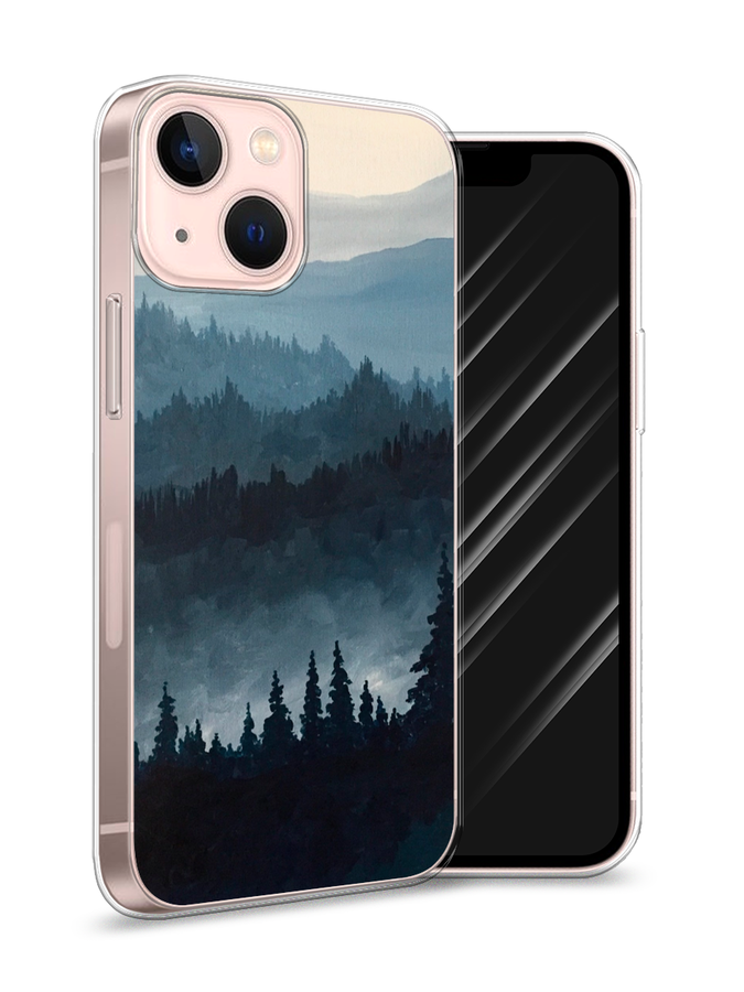 Чехол Awog на Apple iPhone 13 mini / Айфон 13 mini "Туманные горы"