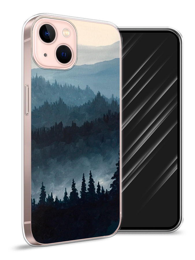 Чехол Awog на Apple iPhone 13 / Айфон 13 "Туманные горы"