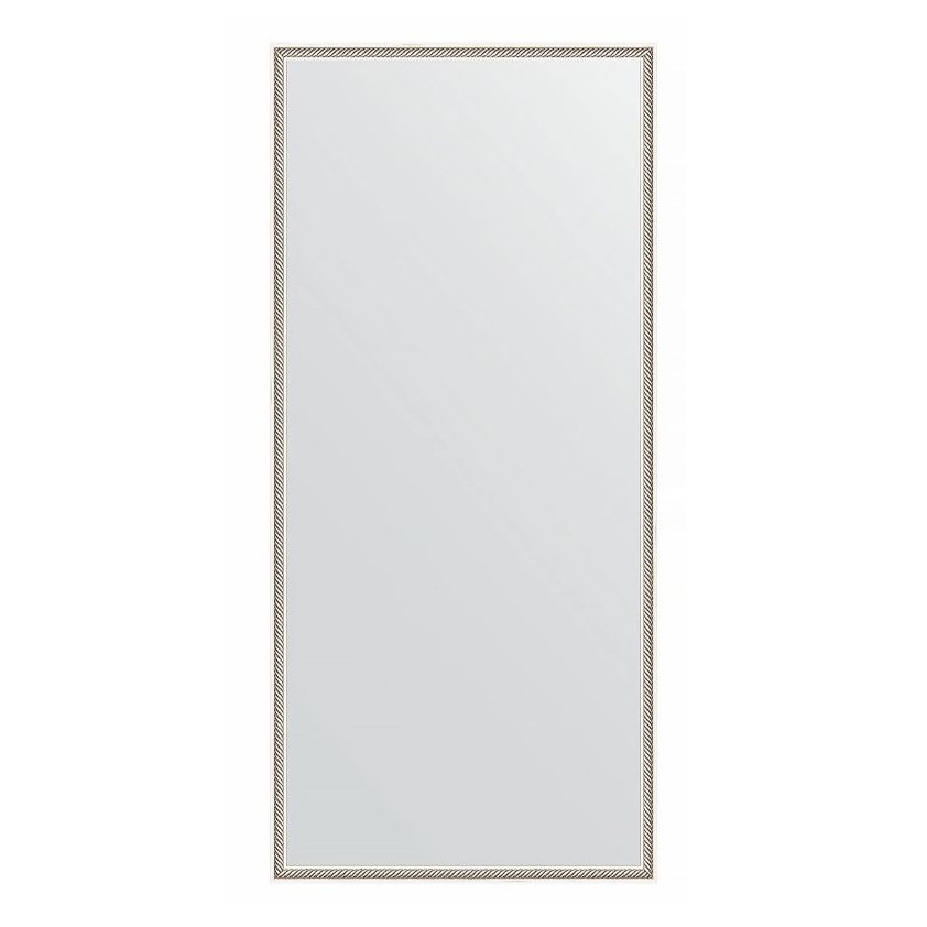 Зеркало интерьерное настенное Evoform в багетной раме витое серебро