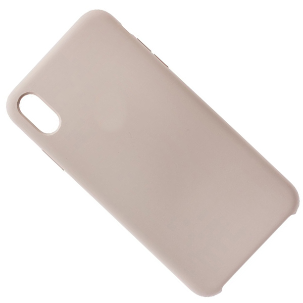 Чехол для Apple iPhone XS Max силиконовый Soft Touch <светло-бежевый> (премиум)