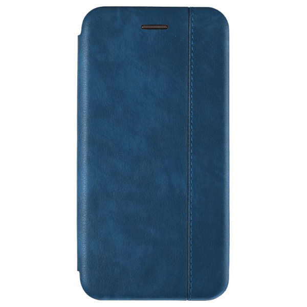 Кожаный чехол-книжка Open Color 2 для Huawei P40 (Темно-синий)