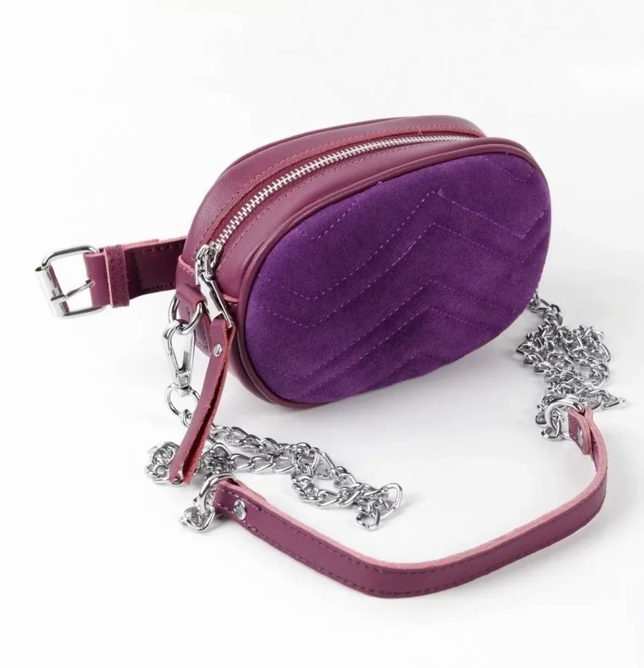 Поясная сумка женская Fuzi house 1813, фиолетовый