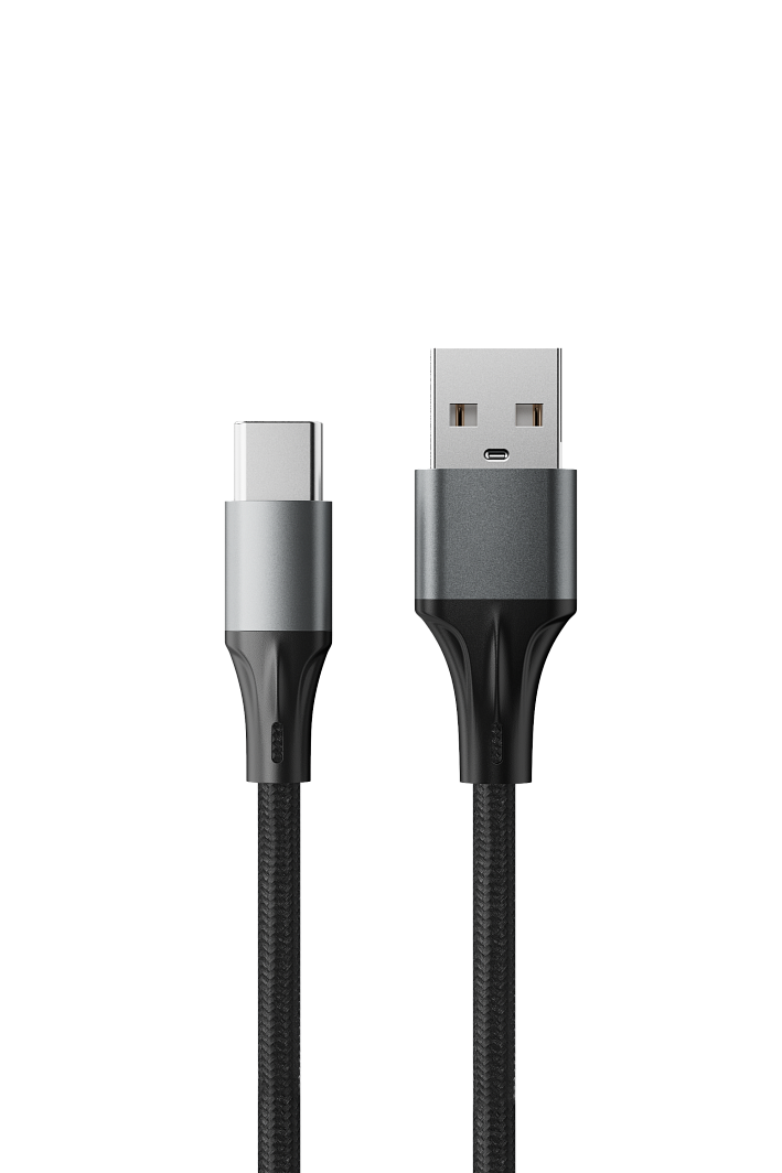 Аксессуар AccesStyle USB - Type-C 2m Black AC30-F200M