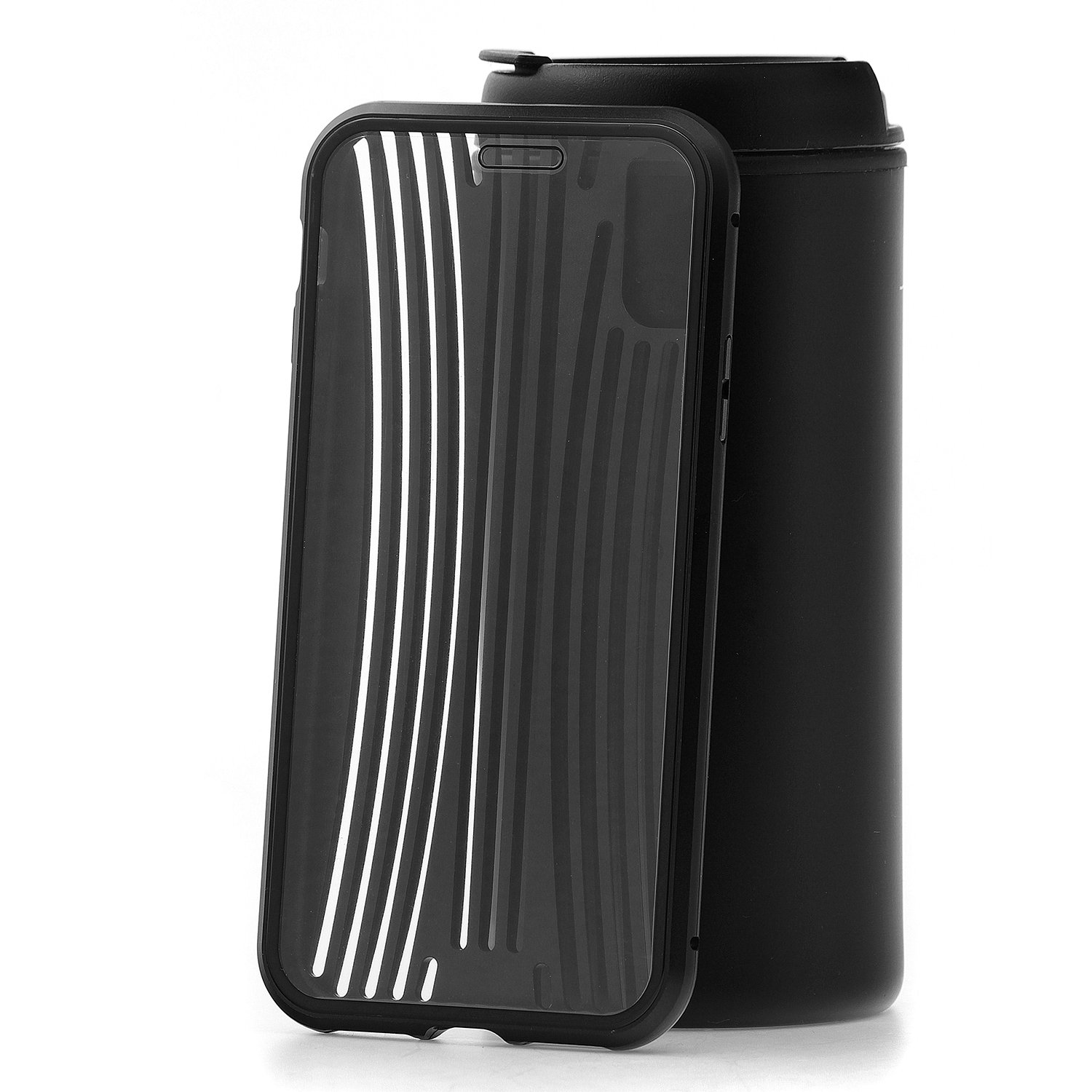 Чехол для Apple iPhone X / XS Metal Suitcase Black