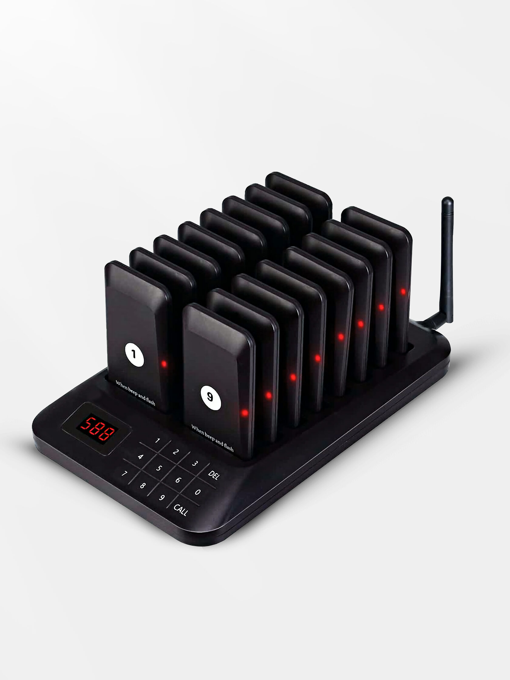 Система из 16 пейджеров R22157B с защитой IP32 для оповещения клиентов ресторана