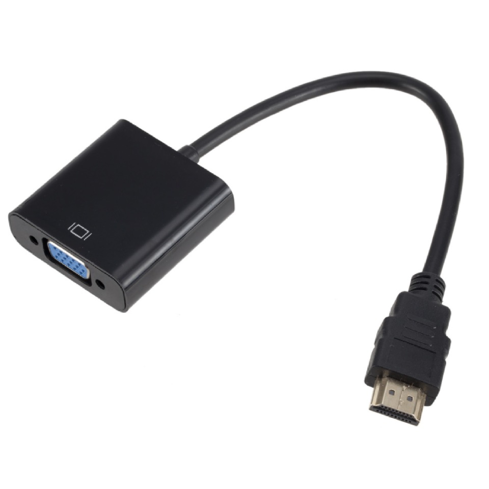 Переходник адаптер DaPrivet HDMI to VGA Adapter Black