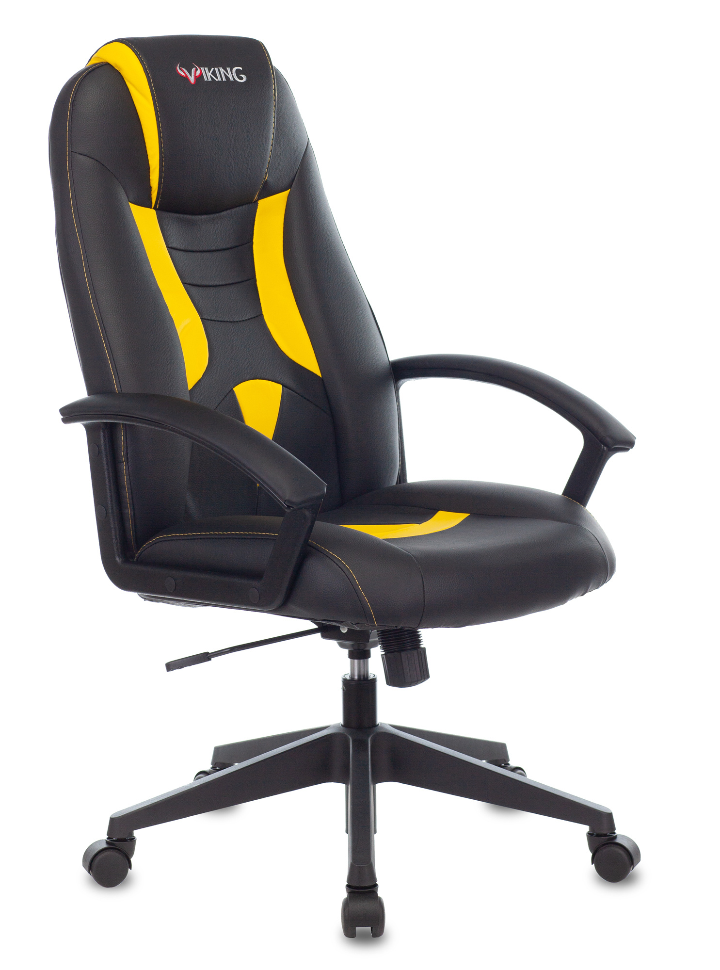 Кресло игровое ZOMBIE Viking-8 черный/желтый