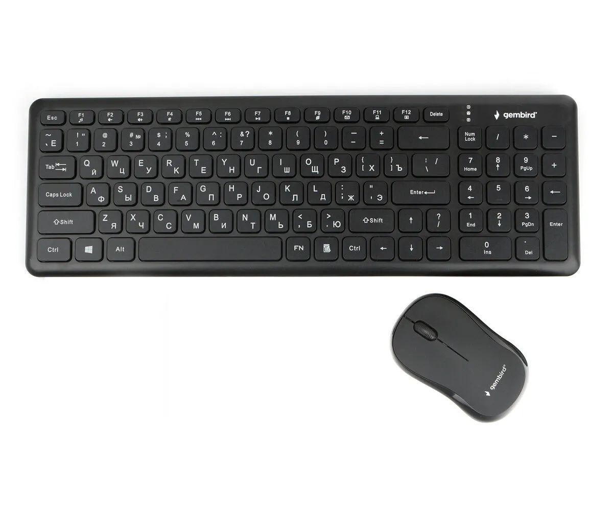 Комплект клавиатура и мышь Gembird KBS-9200 Black