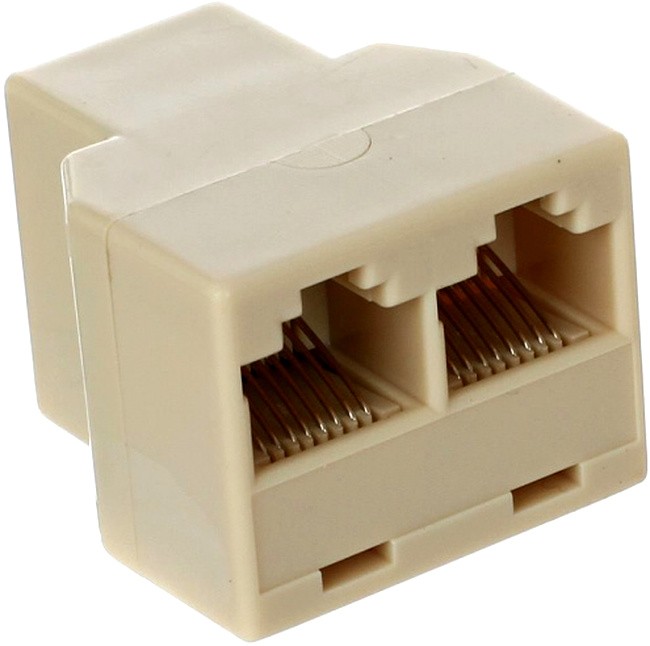 Разветвитель для компьютера VCOM RJ45 F/2xRJ45 F 8P8C LAN 1 шт, (CT252S) (CT252S)